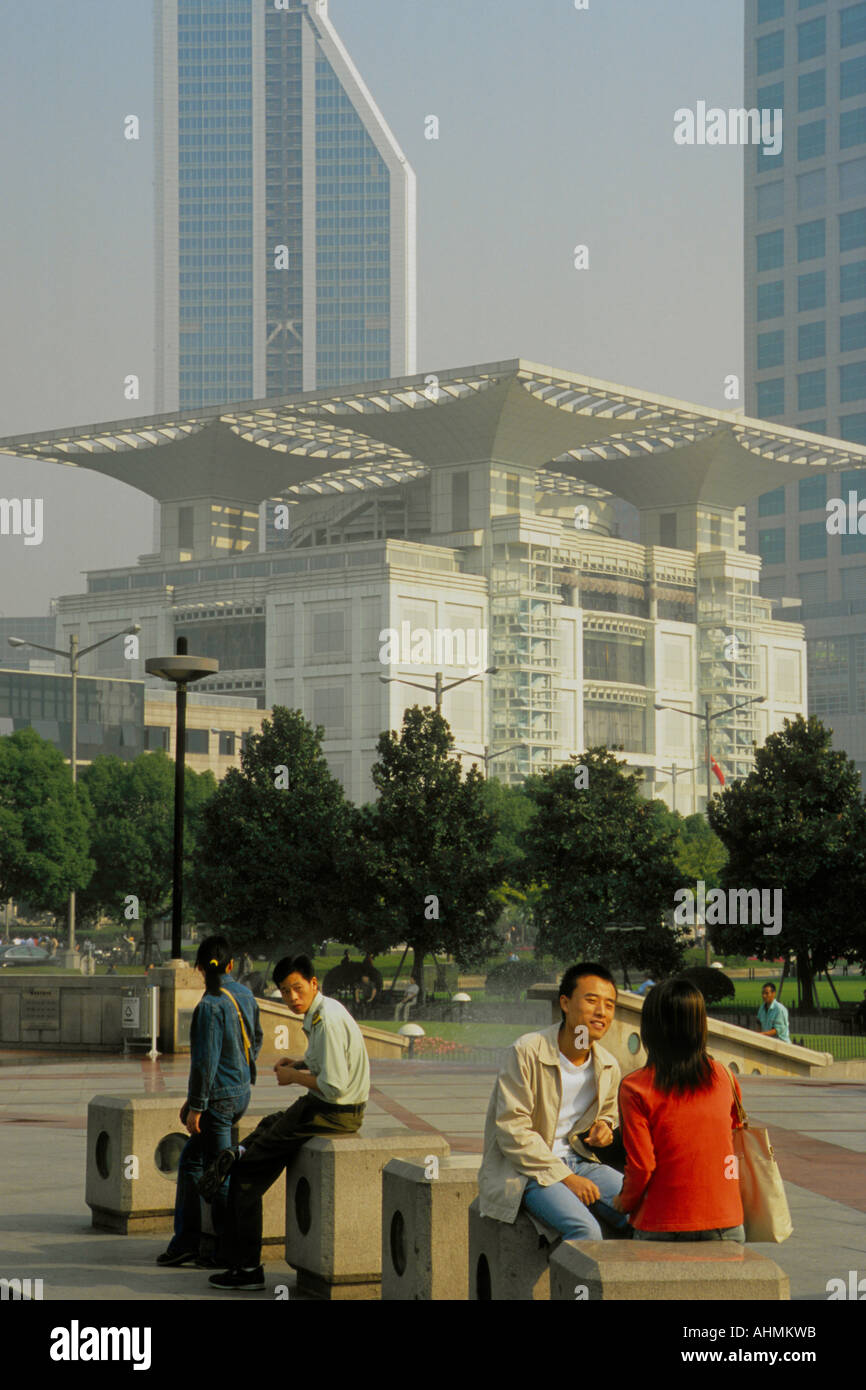 China Shanghai Renmin Square Urban Planning Centre Stock Photo - Alamy