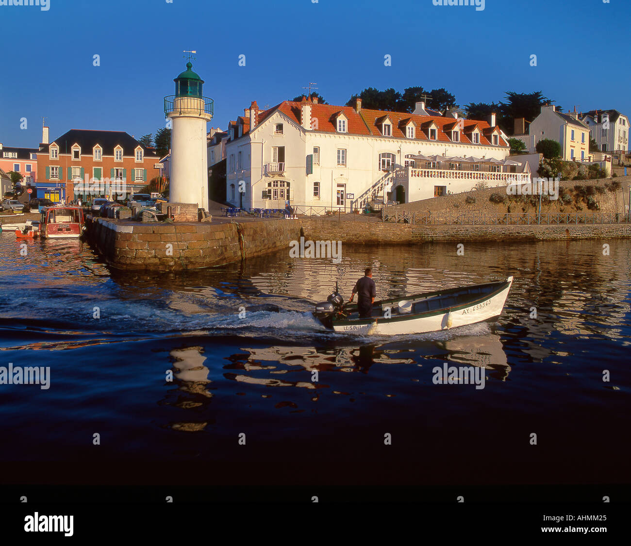 Sauzon village Belle Île en Mer island Brittany France Stock Photo - Alamy