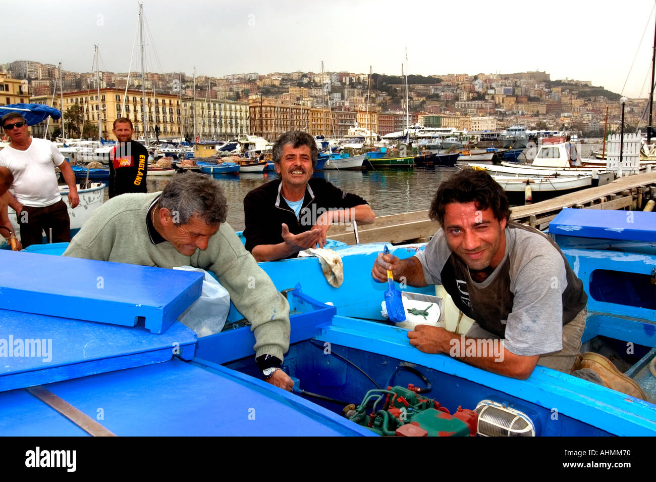 Port harbour boat via caracciolo riviera di chiaia hi-res stock ...