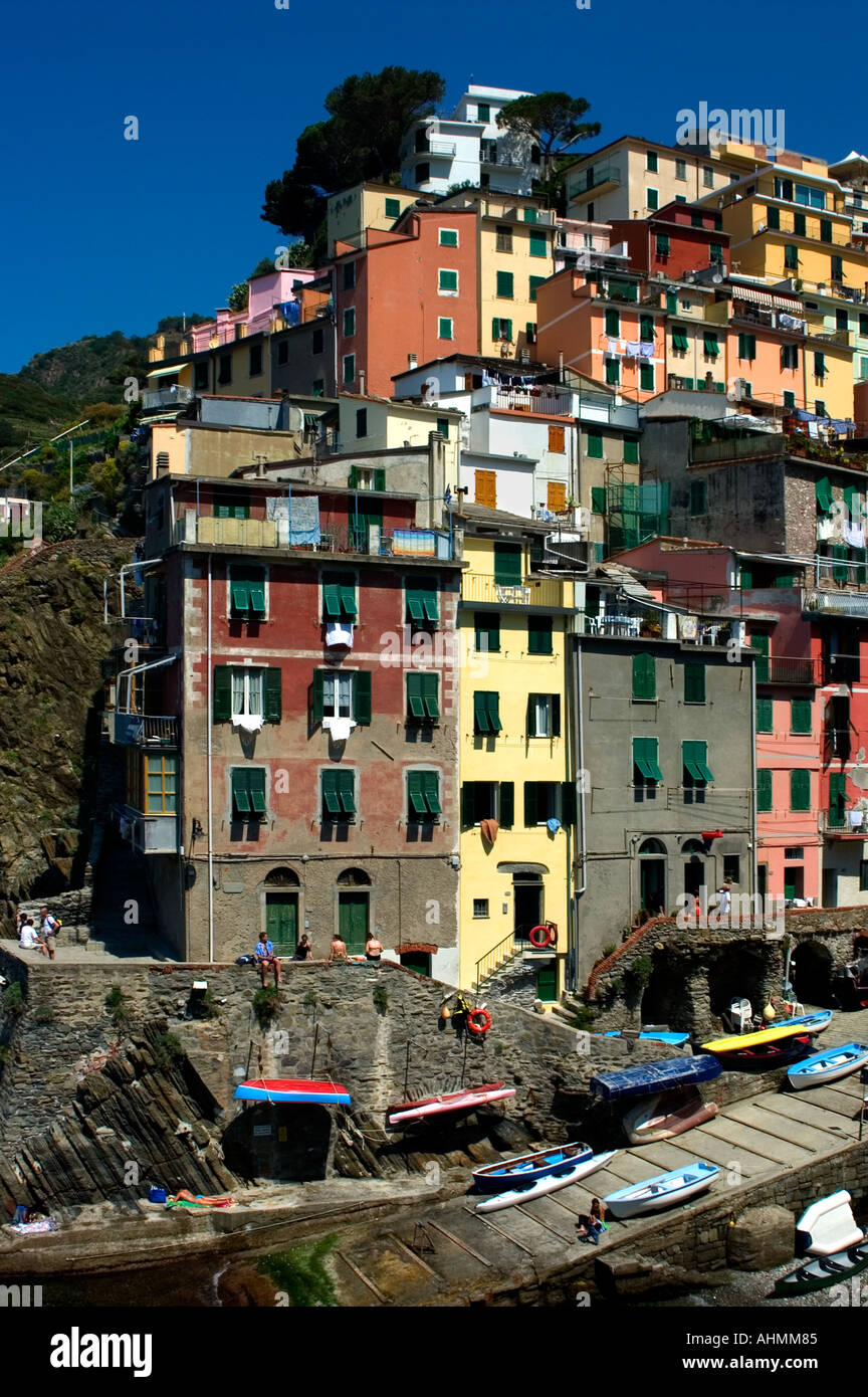Riomaggiore Cinque Terre Are Five Coastal Villages In The Province Of