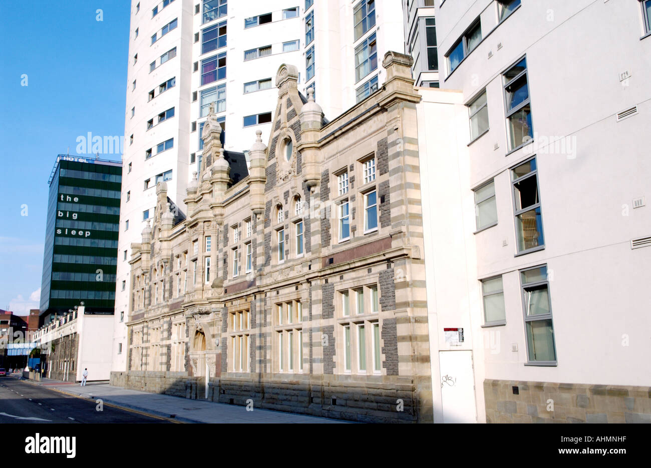 Modern Altolusso apartment building Cardiff city centre South Wales UK ...