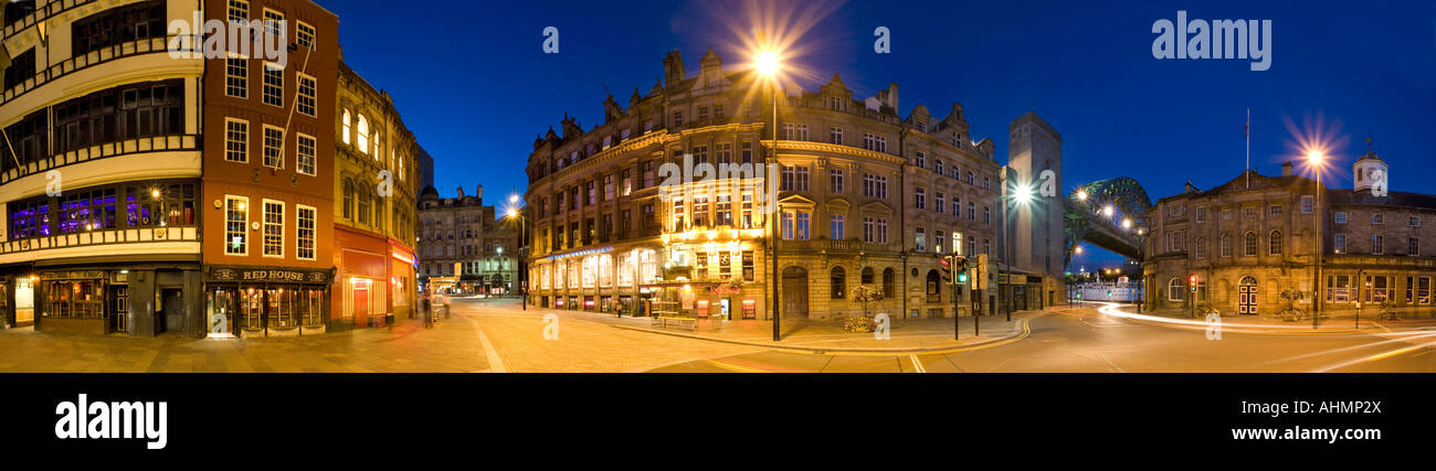 Dean Street and Tyne Bridge, Newcastle upon Tyne. UK Stock Photo - Alamy