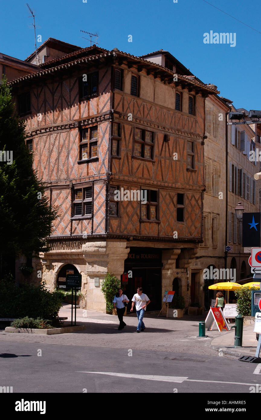 15th century medival building in Auch now the tourist office Stock ...