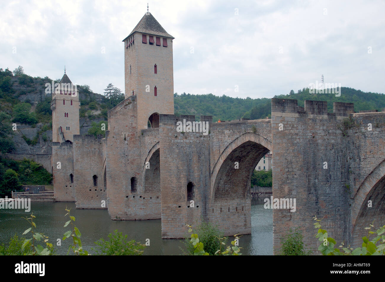 The Pont Valentre Cahors one of the few remaining 14th century ...