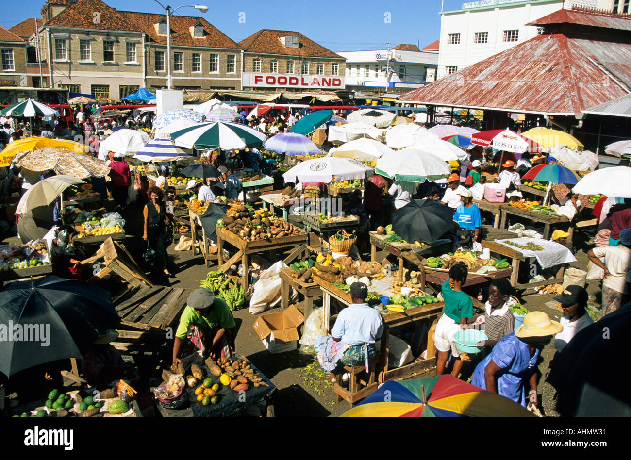 Grenada food market hi-res stock photography and images - Alamy