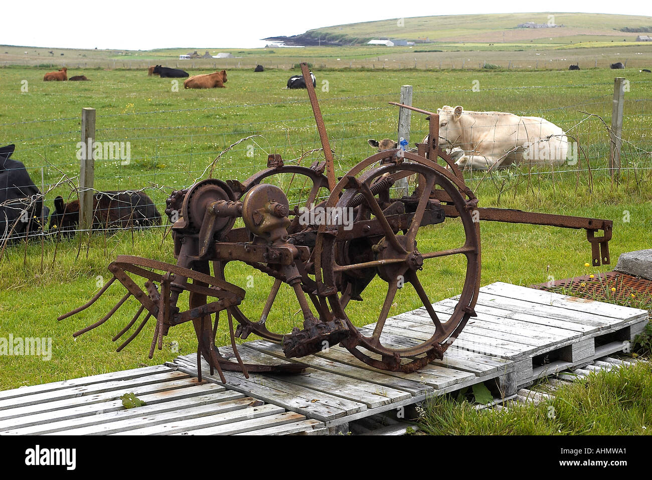 Old farm machinery Stock Photo - Alamy