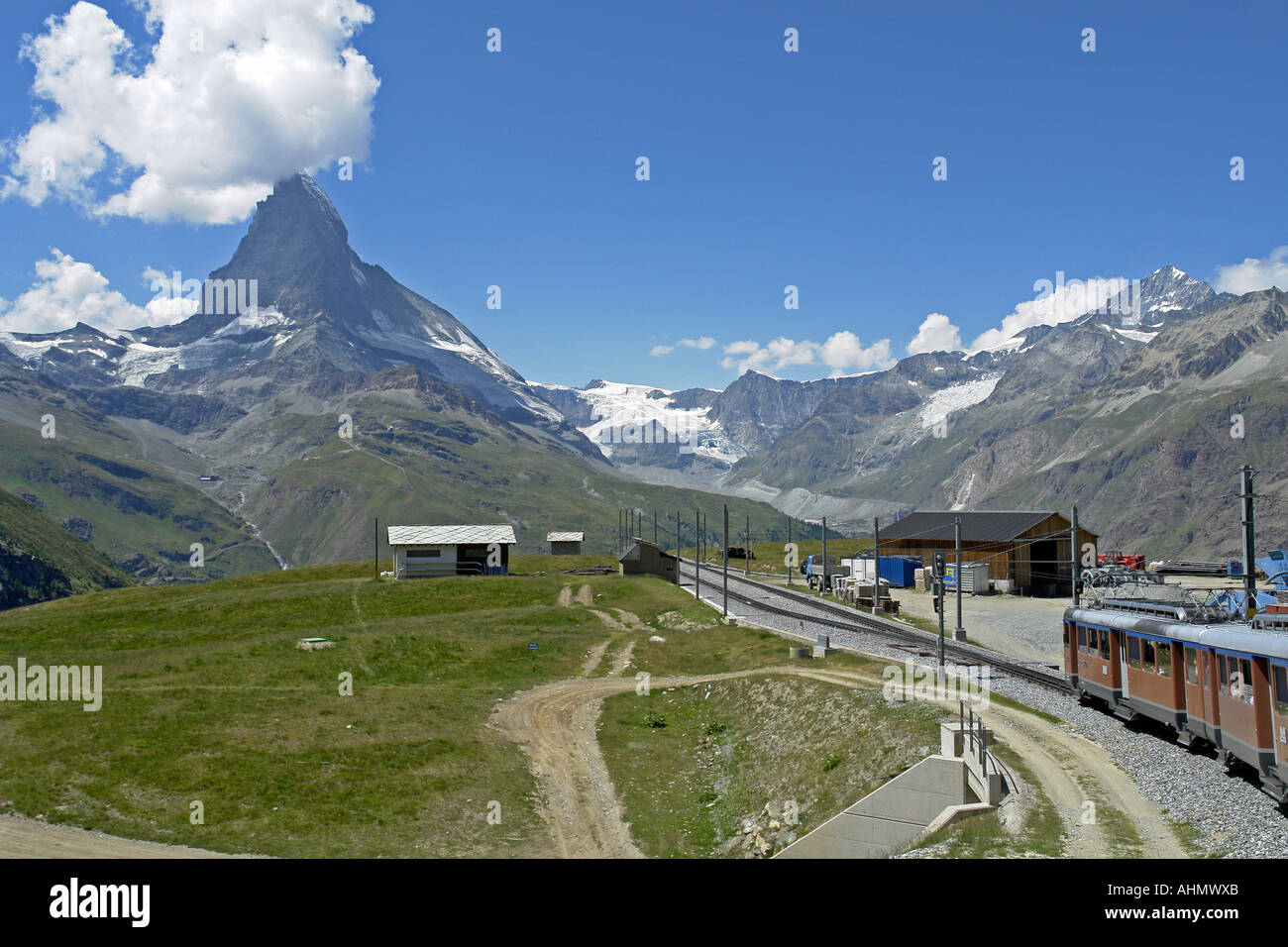 The gornergrat railway gornergrat bahn ggb hi-res stock photography and ...