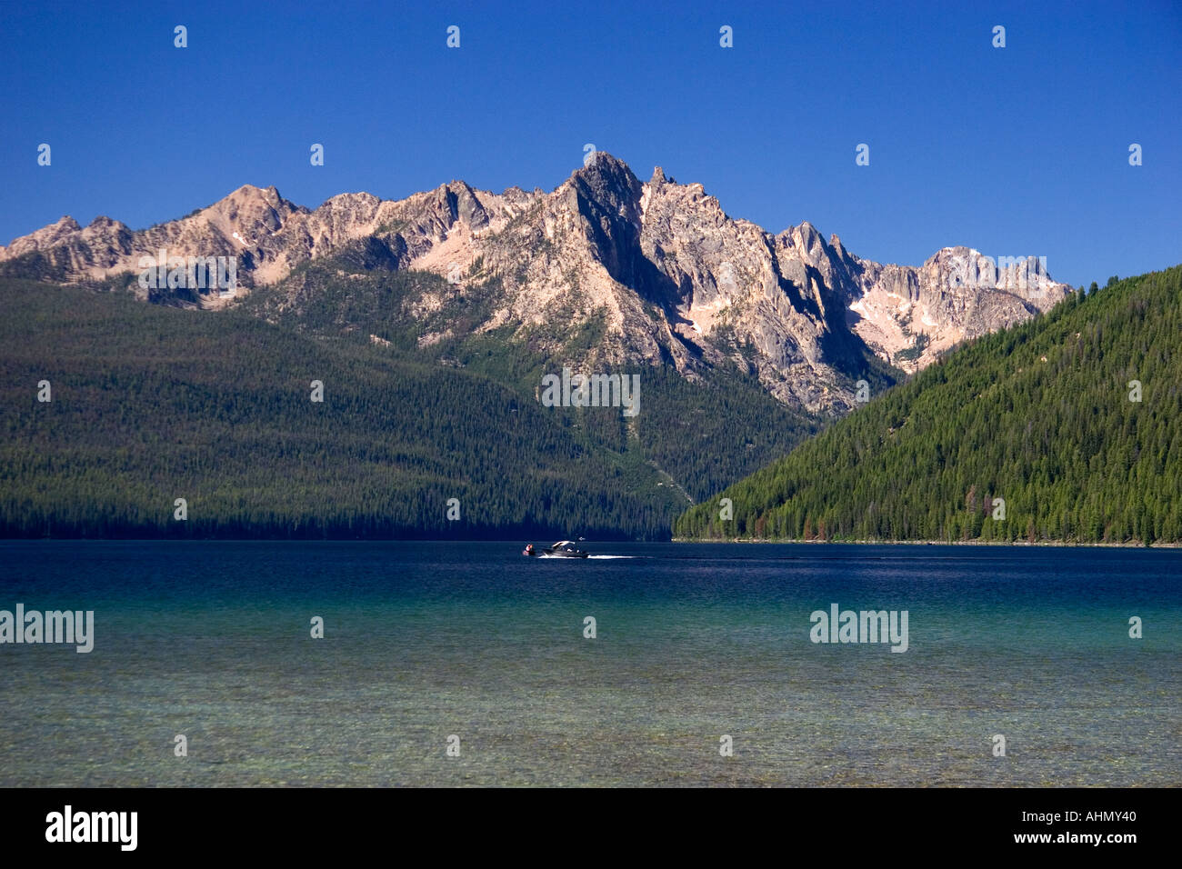 Redfish Lake in the Stanley Basin Idaho Sawtooth Mountains in ...