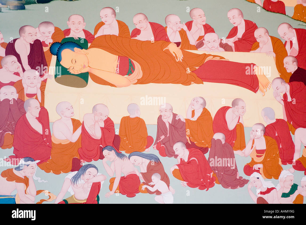 Detail wall painting life buddha hi-res stock photography and images ...