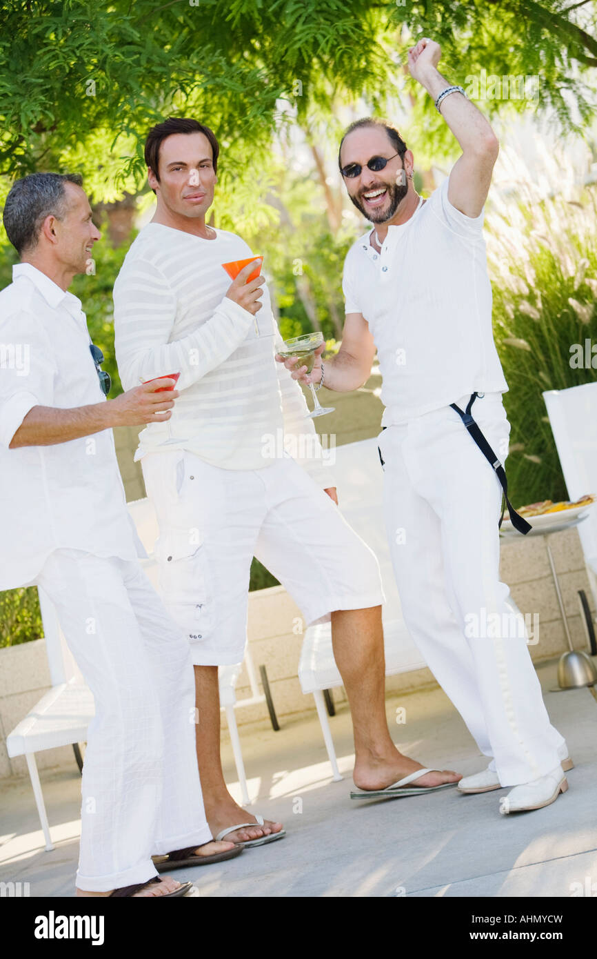 Men dancing outdoors Stock Photo - Alamy
