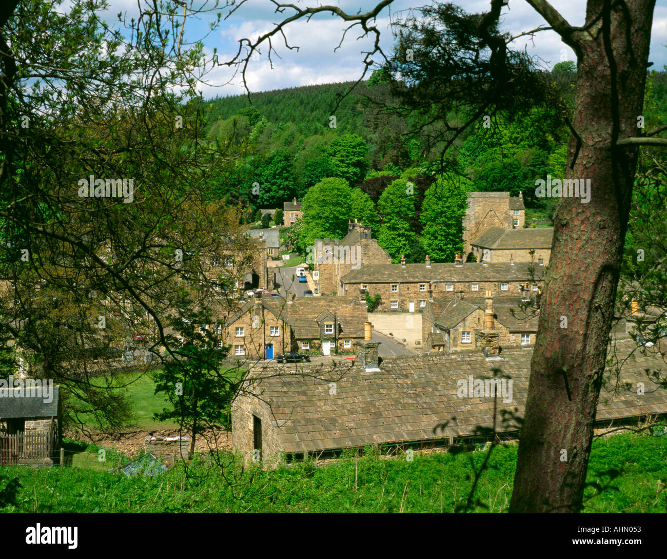 Blanchland village in summer, Northumberland, England, UK Stock Photo ...