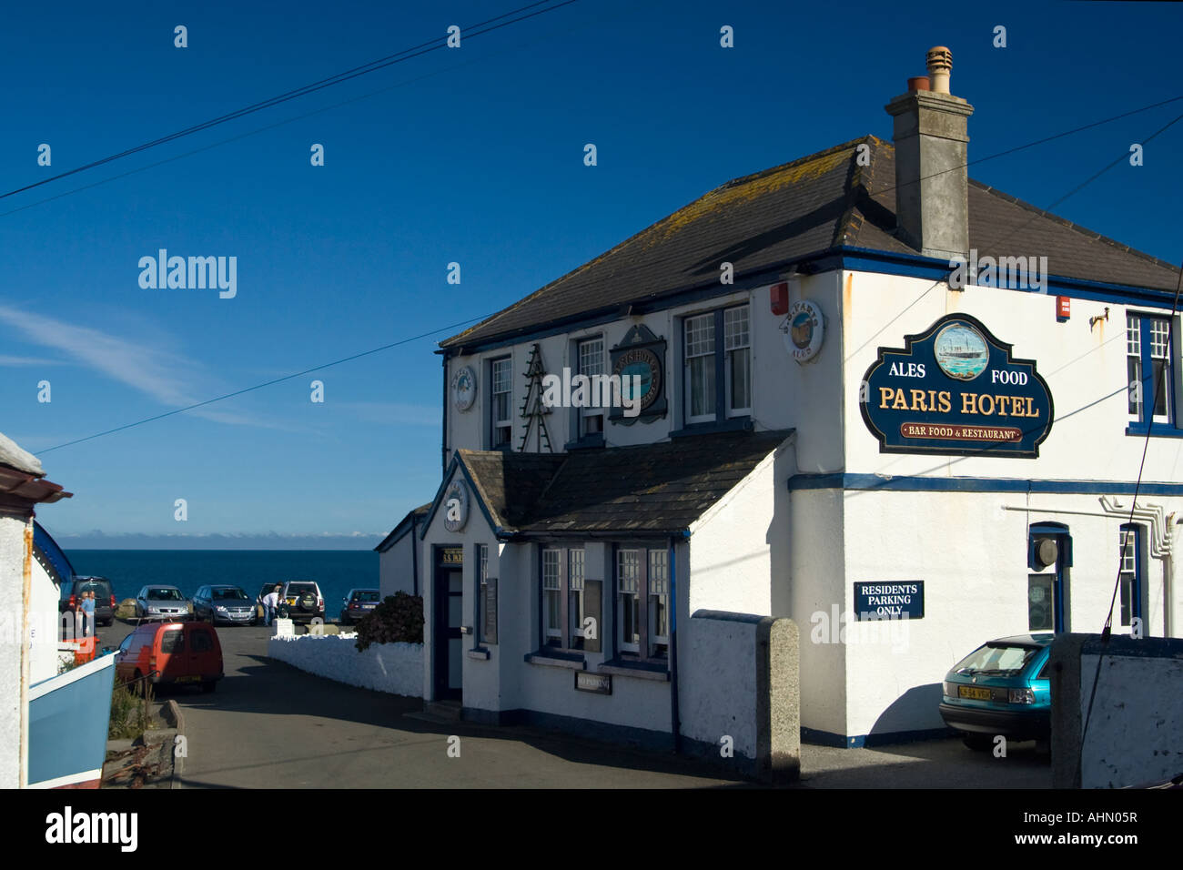 "The Paris Hotel", Coverack, Cornwall Stock Photo - Alamy