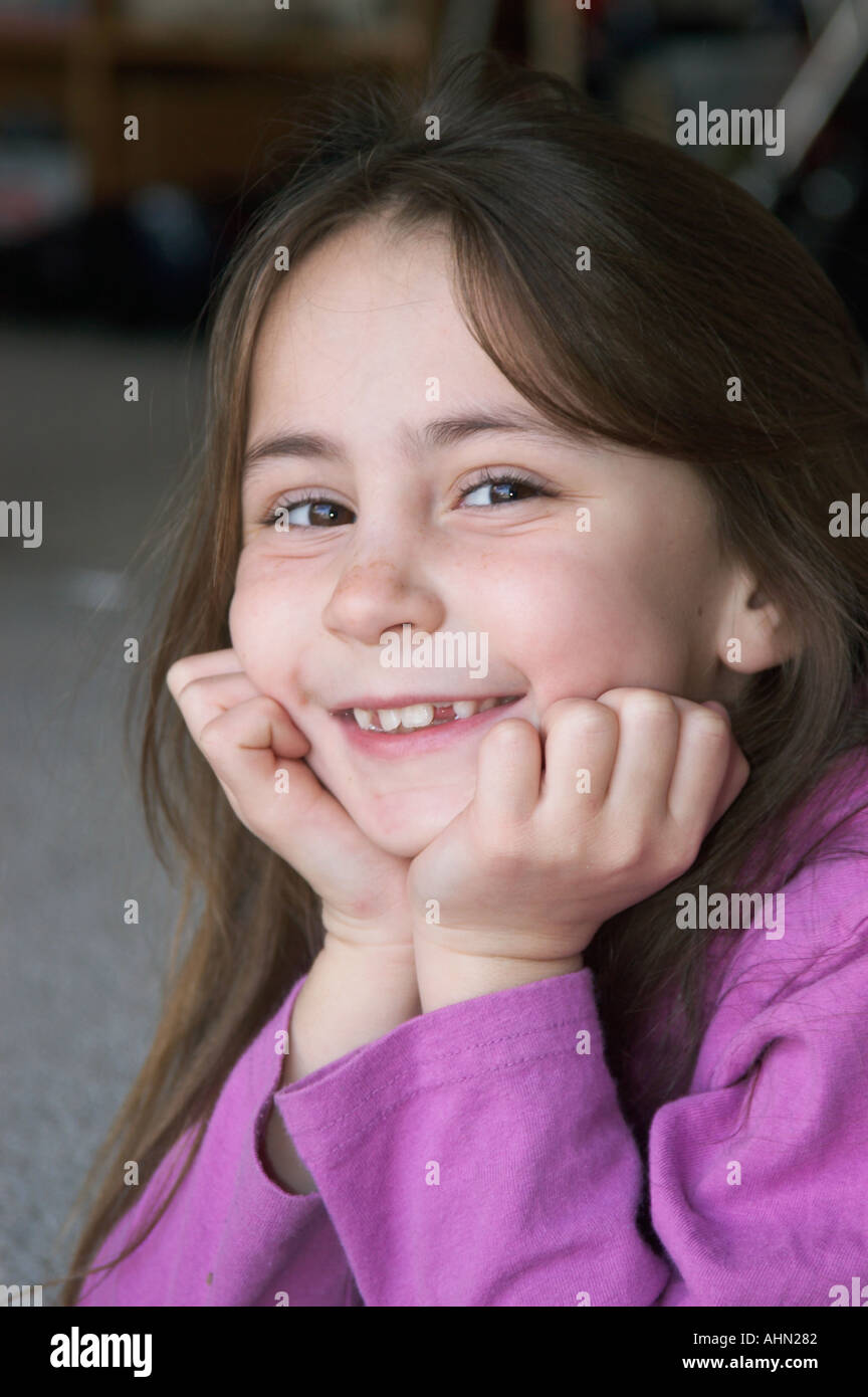 Girl with dimples hi-res stock photography and images - Alamy