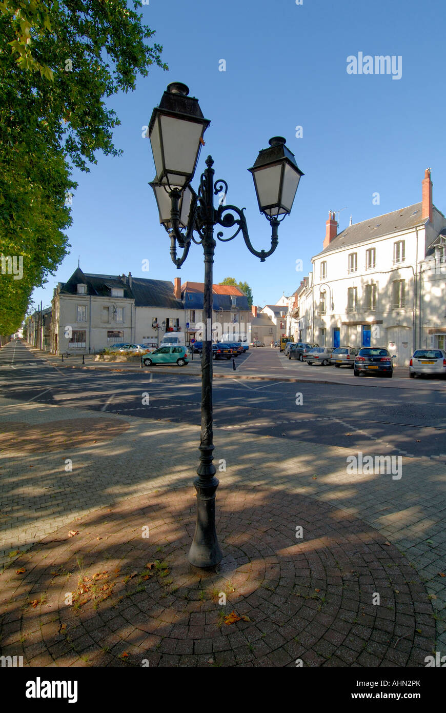 Square near Le Pont Henri IV (completed 1611) across the river Vienne ...