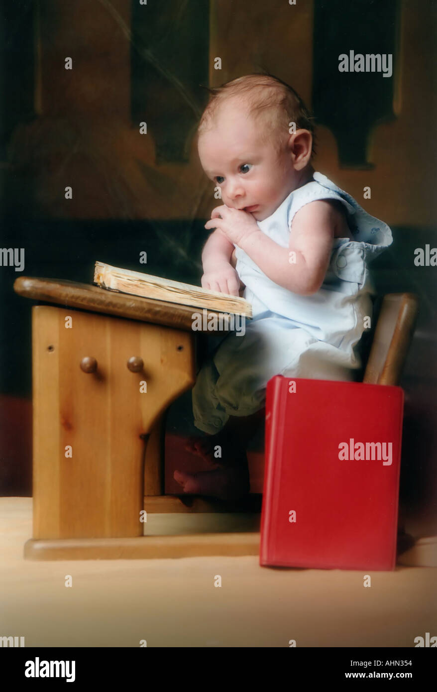 baby at school Stock Photo - Alamy