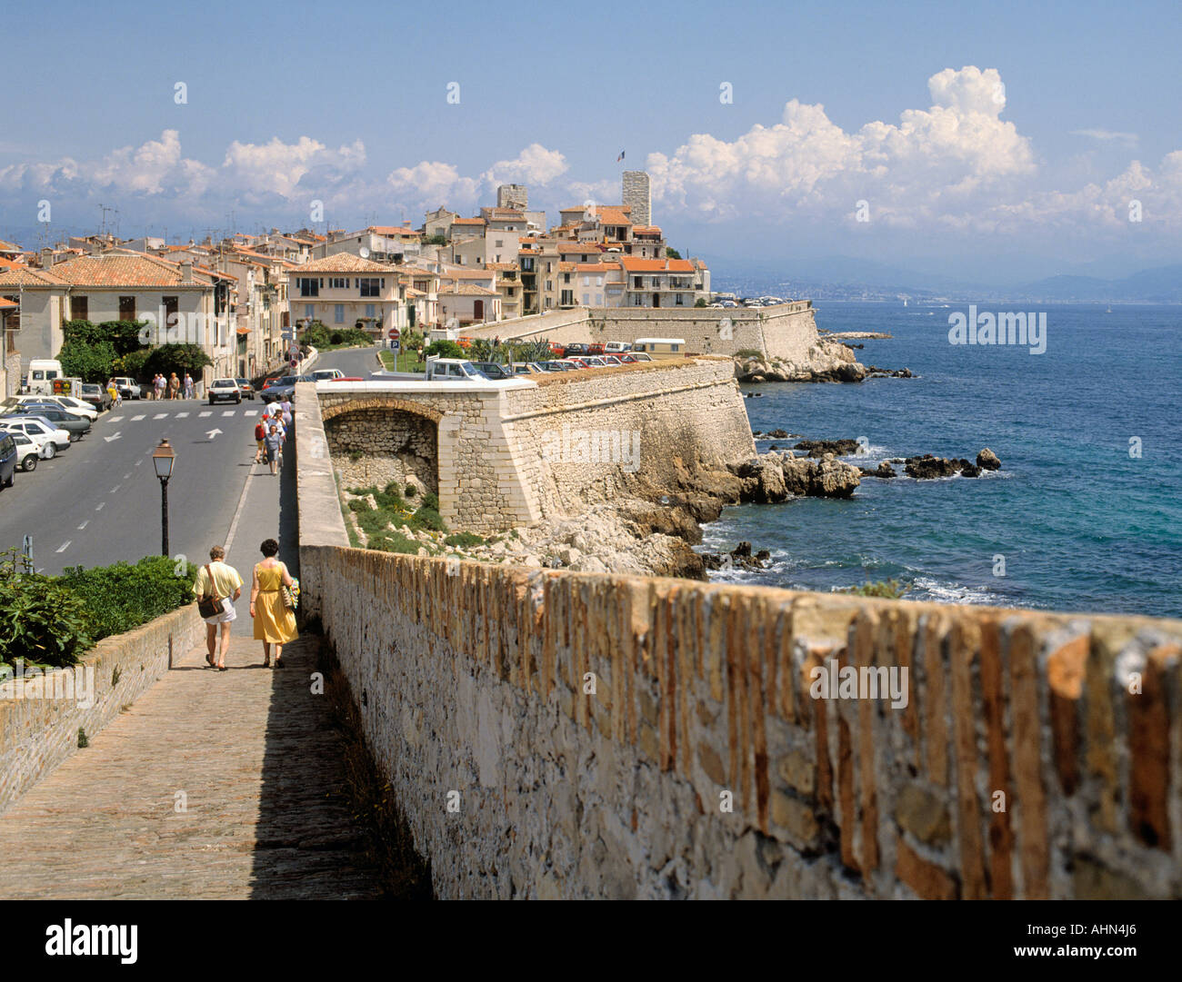 Antibes French Riviera France View to Grimaldi Castle Stock Photo - Alamy