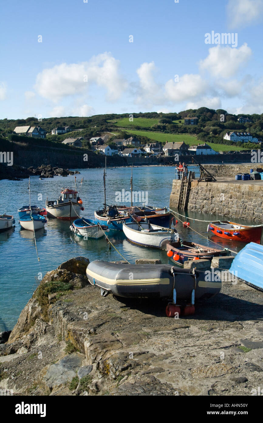 Coverack harbour, Cornwall Stock Photo - Alamy