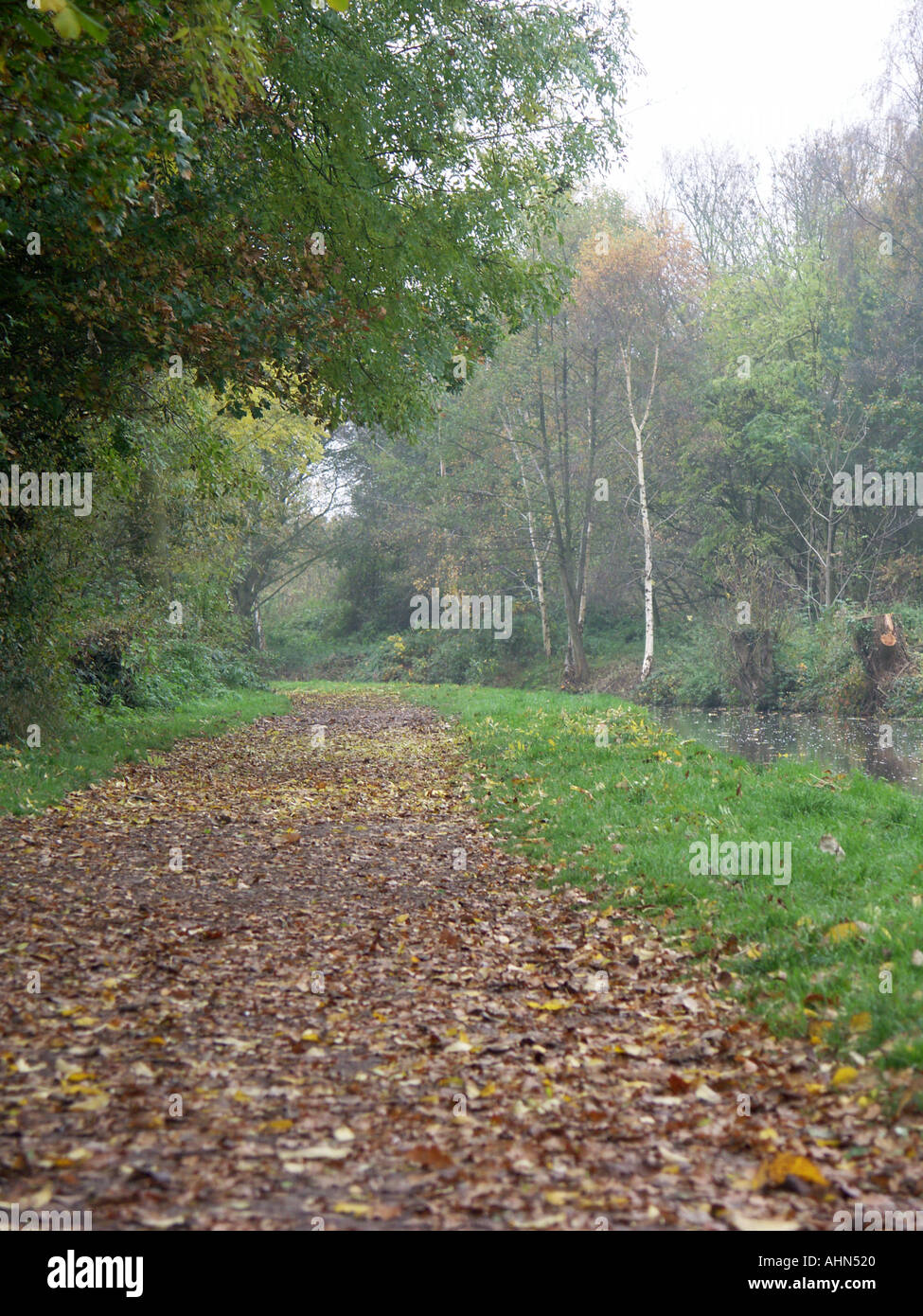 Canal towpath Hopwas Stock Photo - Alamy