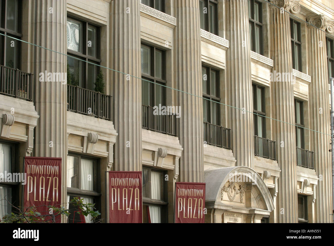 columns on building facade Stock Photo - Alamy