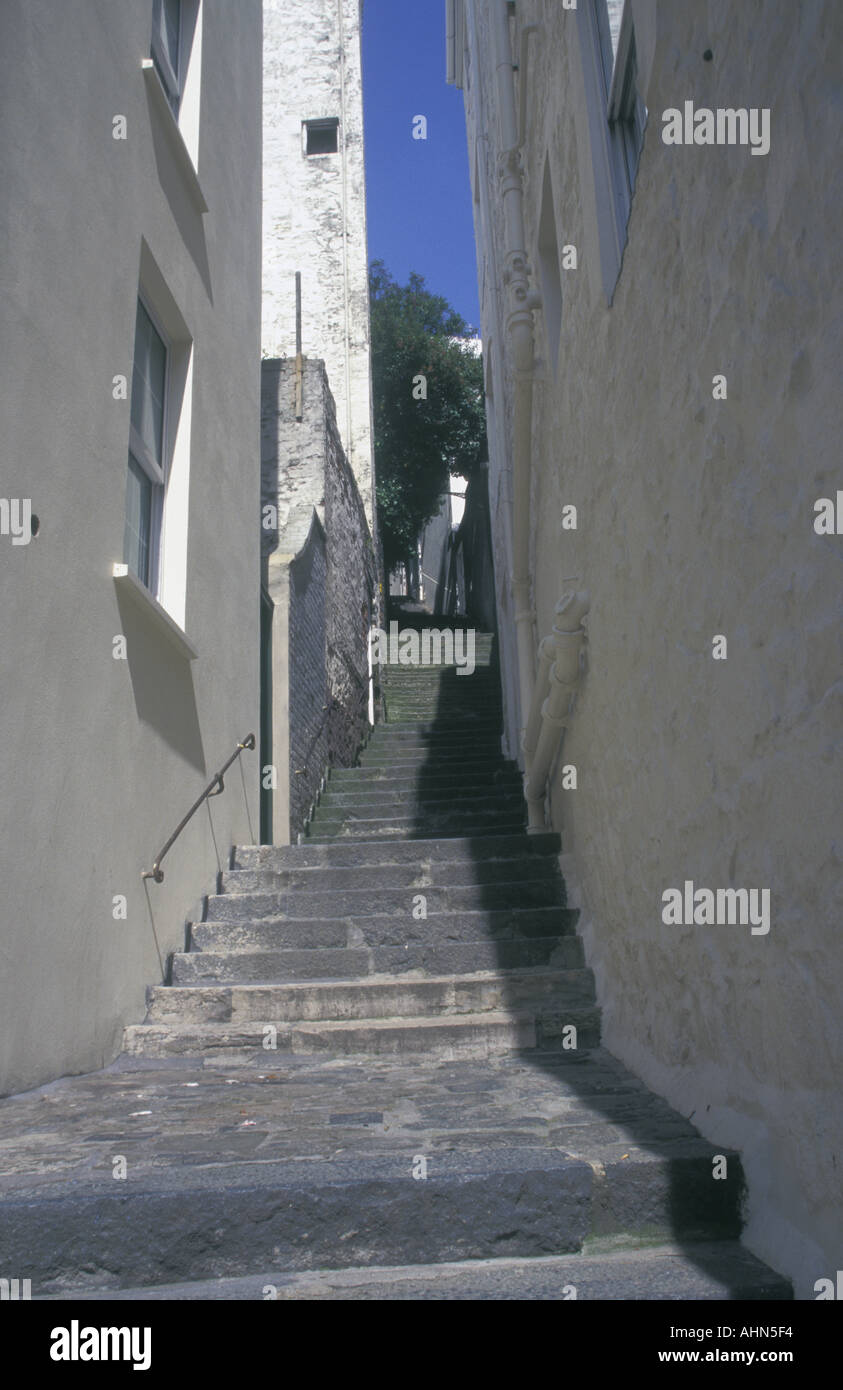 Steps, St Peter Port ,Guernsey, Channel Islands Stock Photo - Alamy