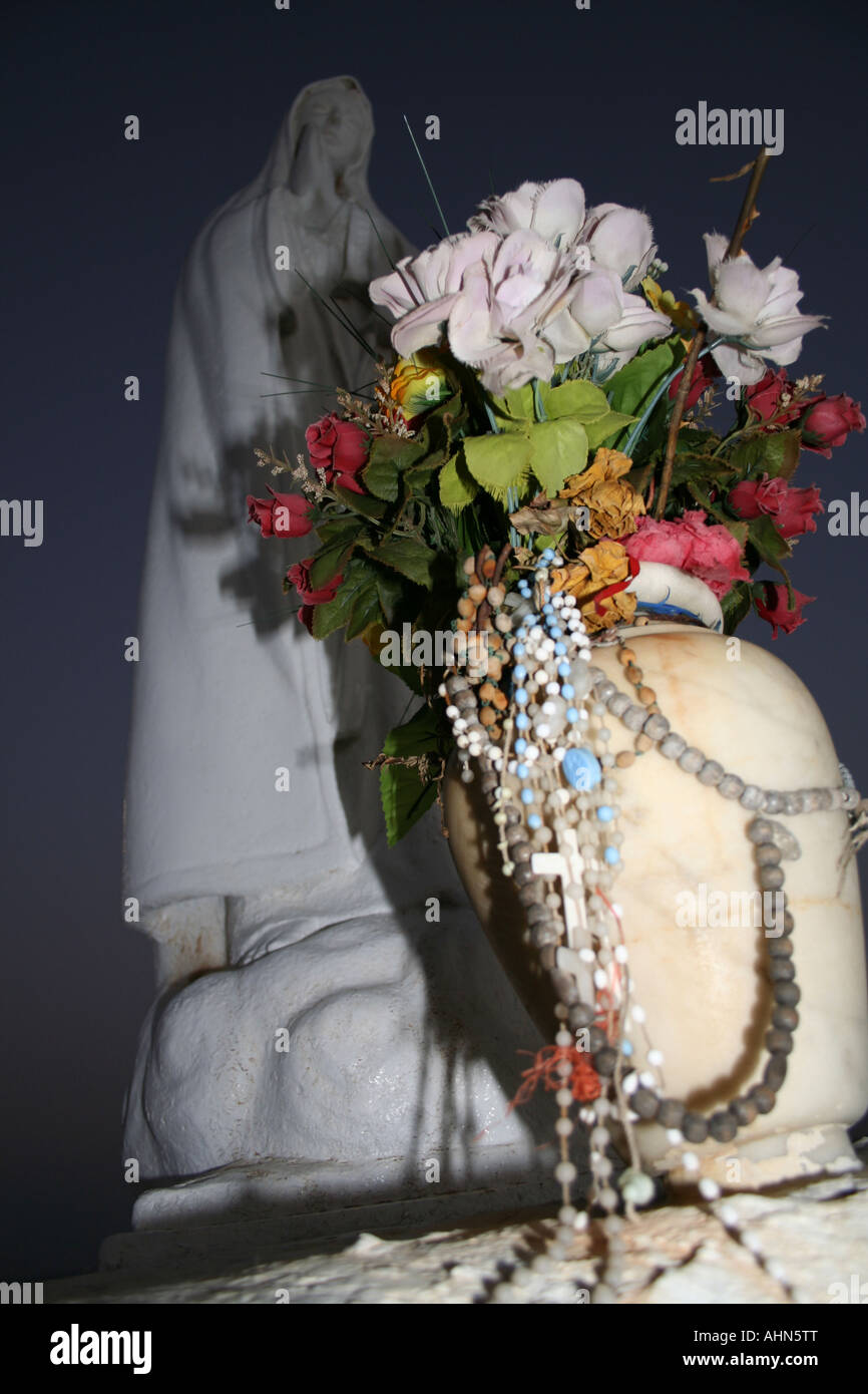 Virgin Mary Madonna statue at Calasetta St Antioco Sardinia Italy Stock ...