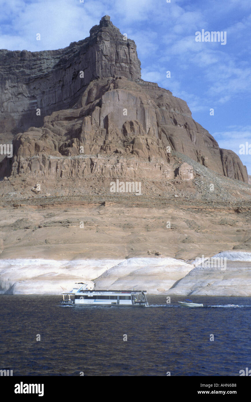 Houseboat Lake Powell Utah Stock Photo - Alamy