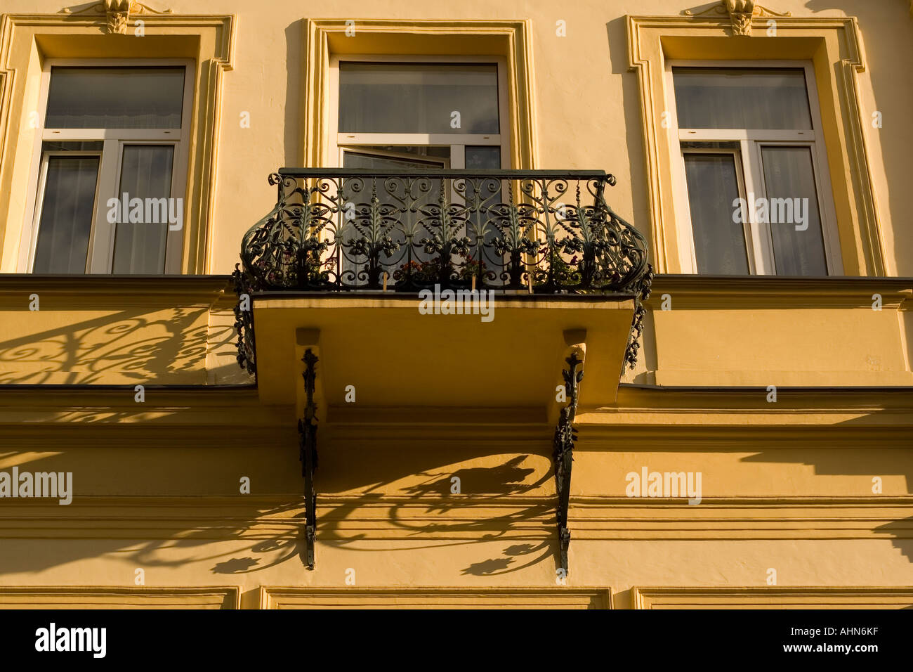 Window with balcony Stock Photo - Alamy