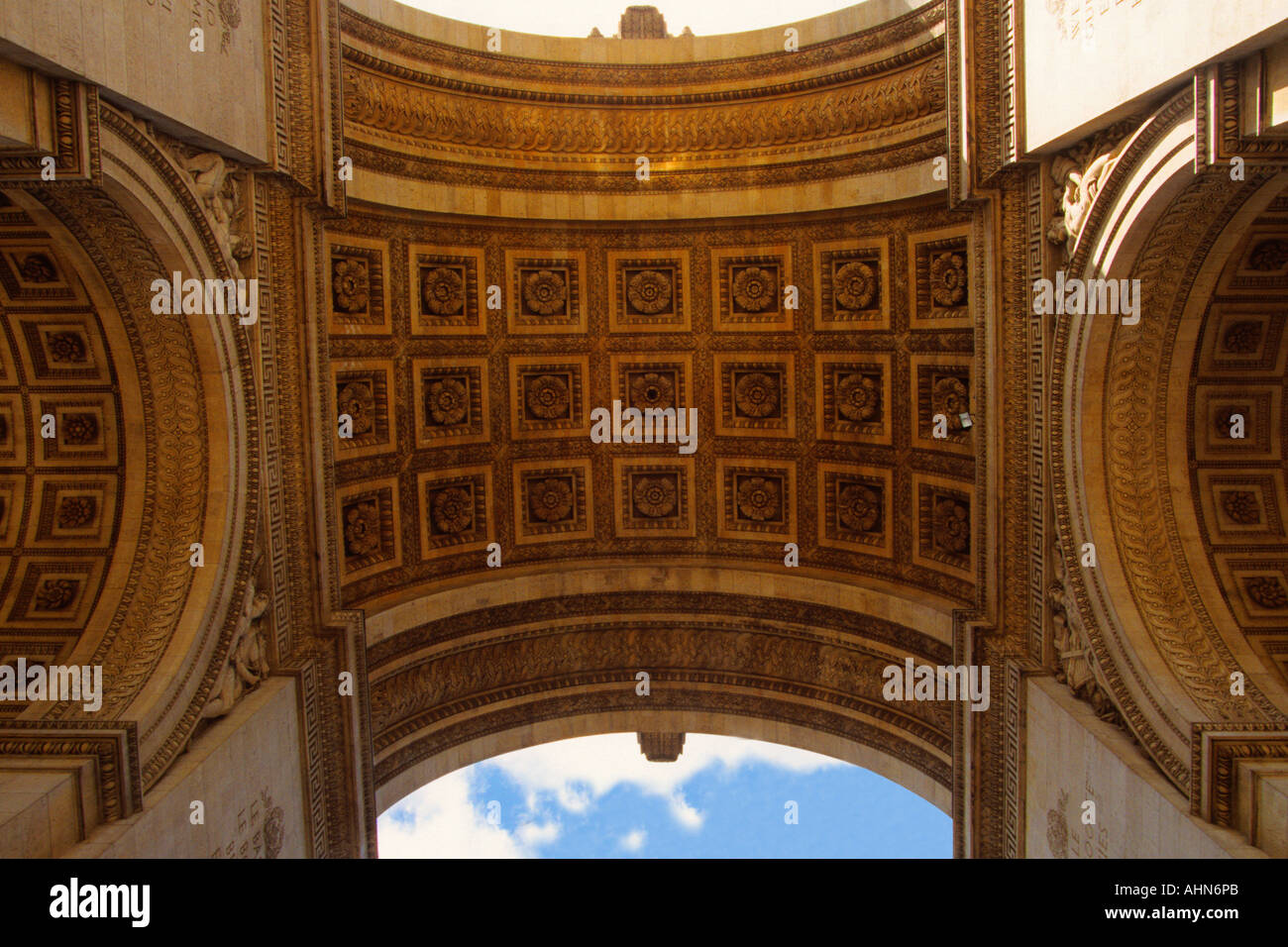 France Paris The Ceiling of the Arc de Triomphe Europe Stock Photo - Alamy