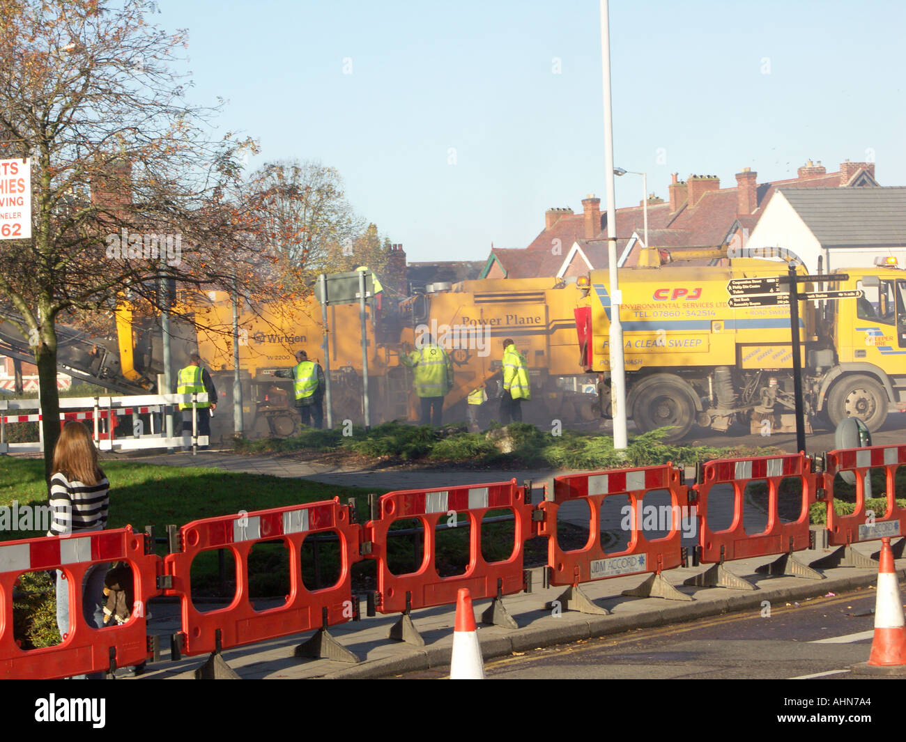 Power Plane Road surface stripping machine and Roadsweeper keeping the ...