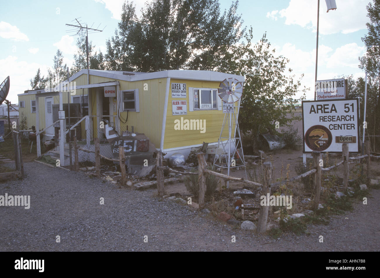 Area 51 Research Center Rachel Nevada Stock Photo - Alamy