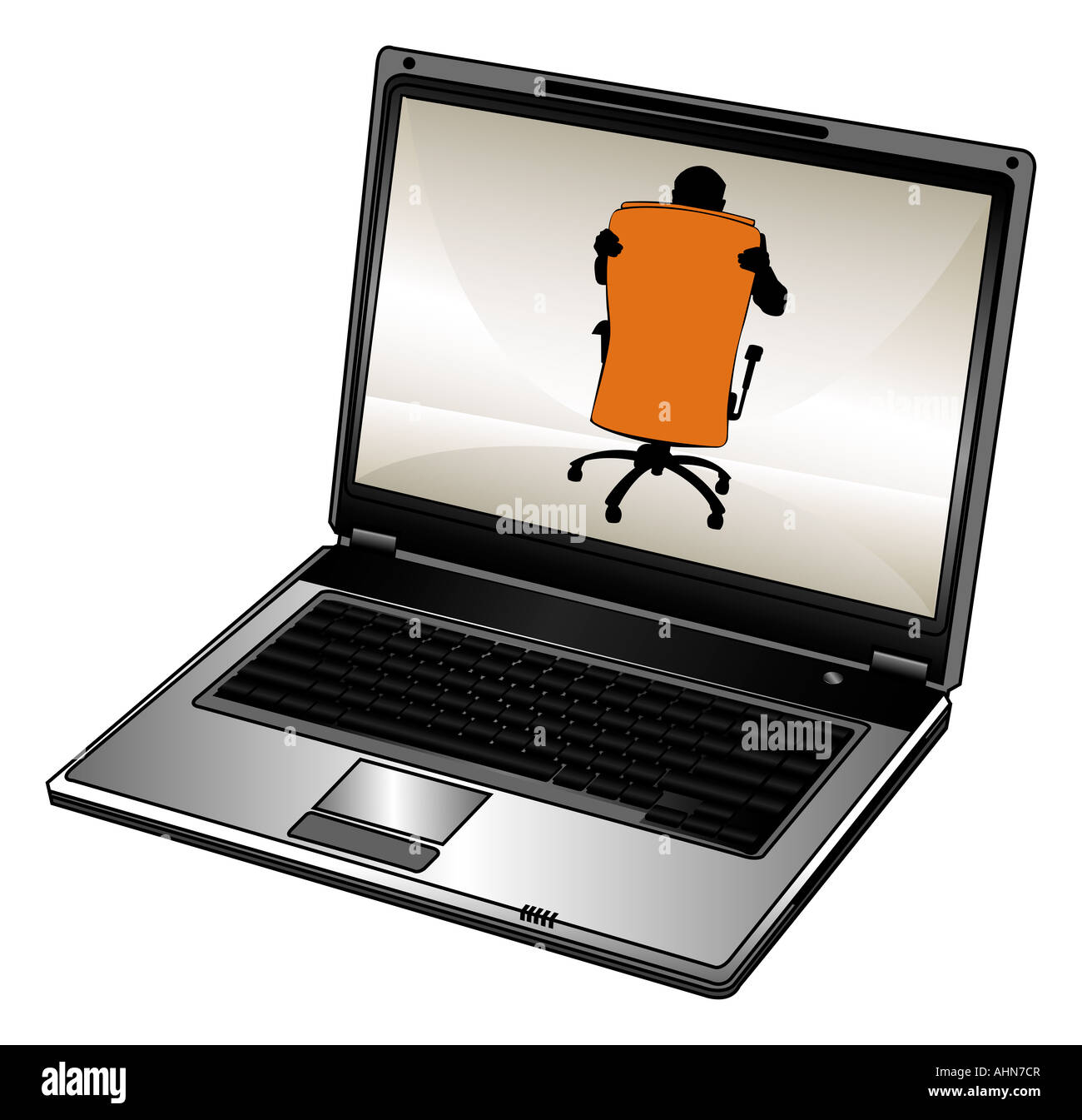 Humorous silhouettes of business man Stock Photo - Alamy
