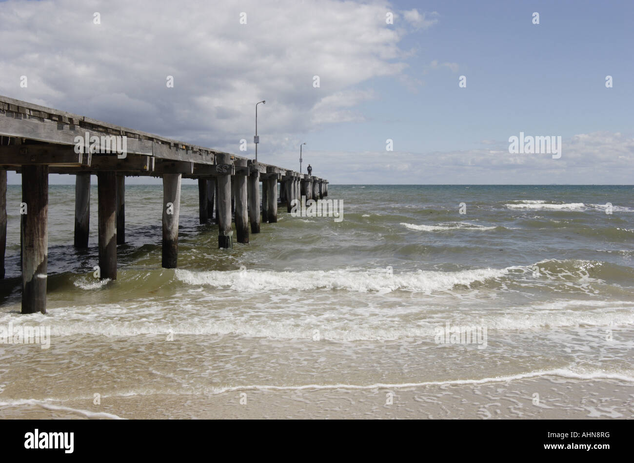 Jetty at the beach Stock Photo - Alamy