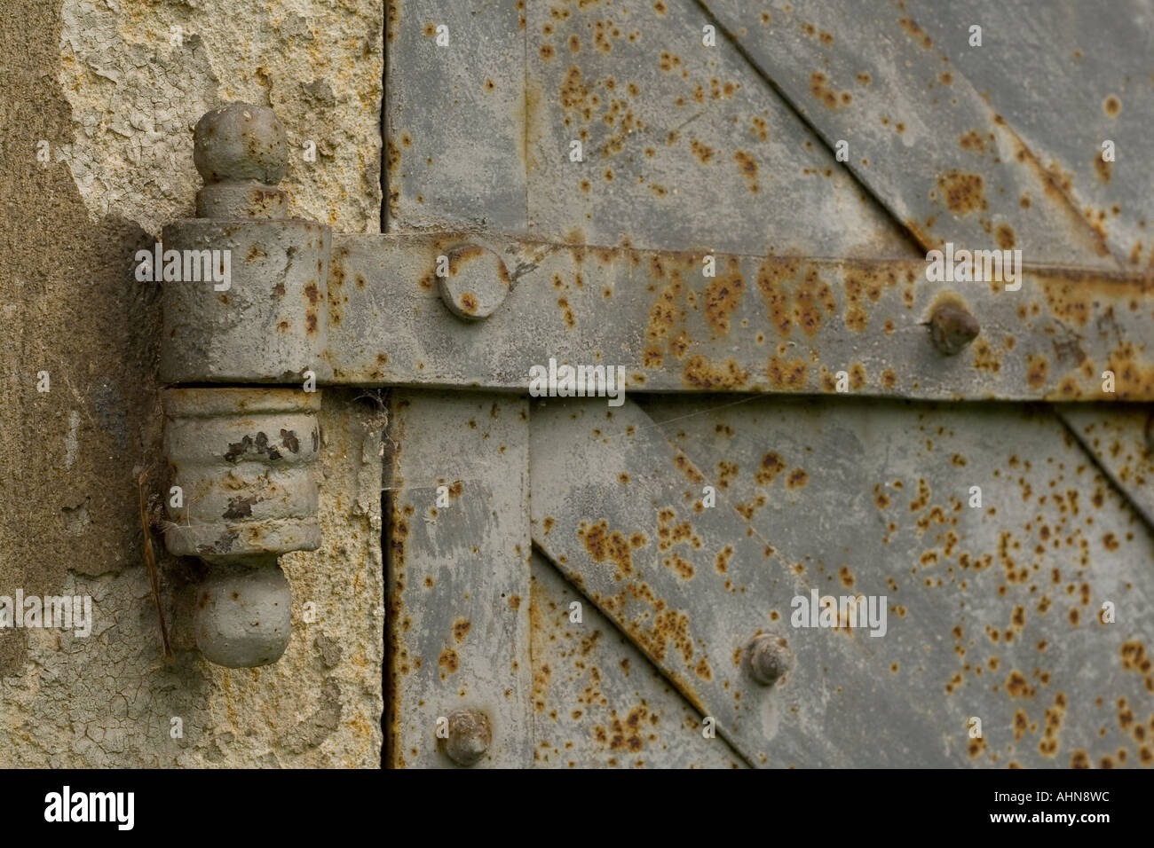 Steel doors of the church Stock Photo - Alamy