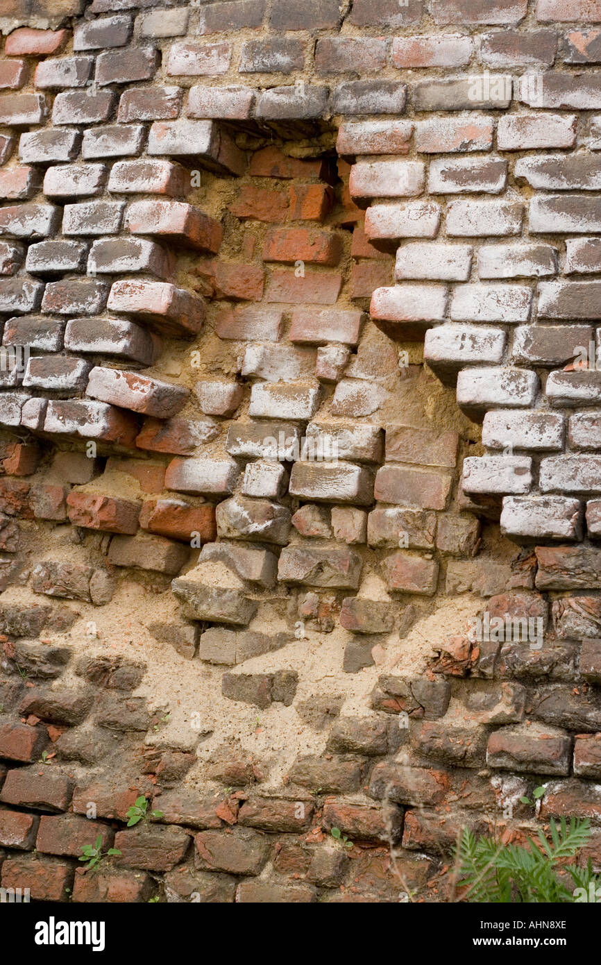 Weathered brick wall pattern Stock Photo - Alamy