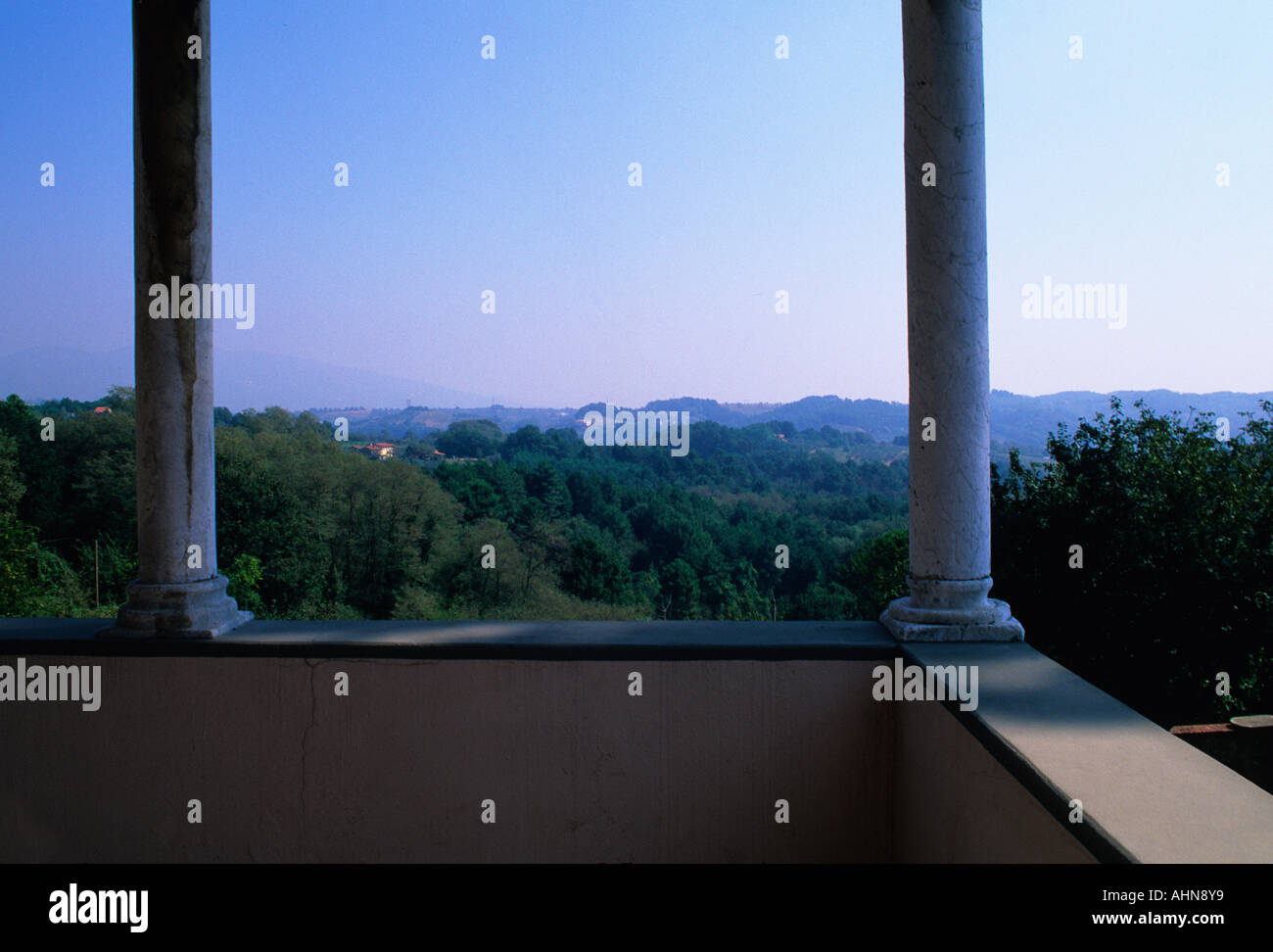 View seen through balcony hi-res stock photography and images - Alamy