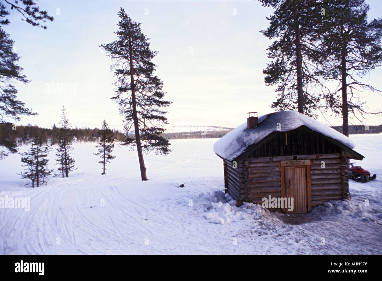 Finland Wilderness Hut Stock Photo - Alamy