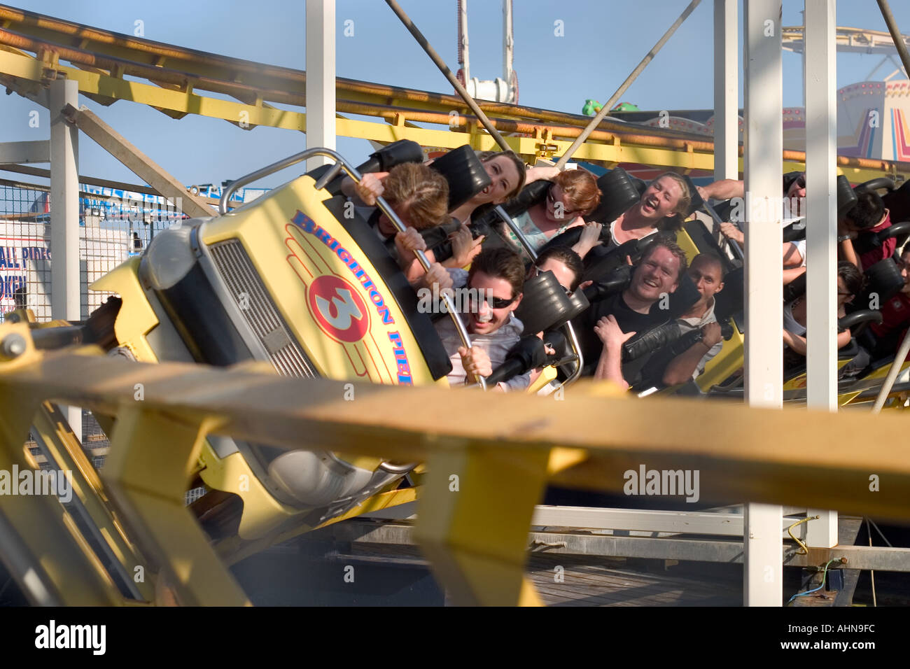 Rollercoaster scream hi-res stock photography and images - Alamy