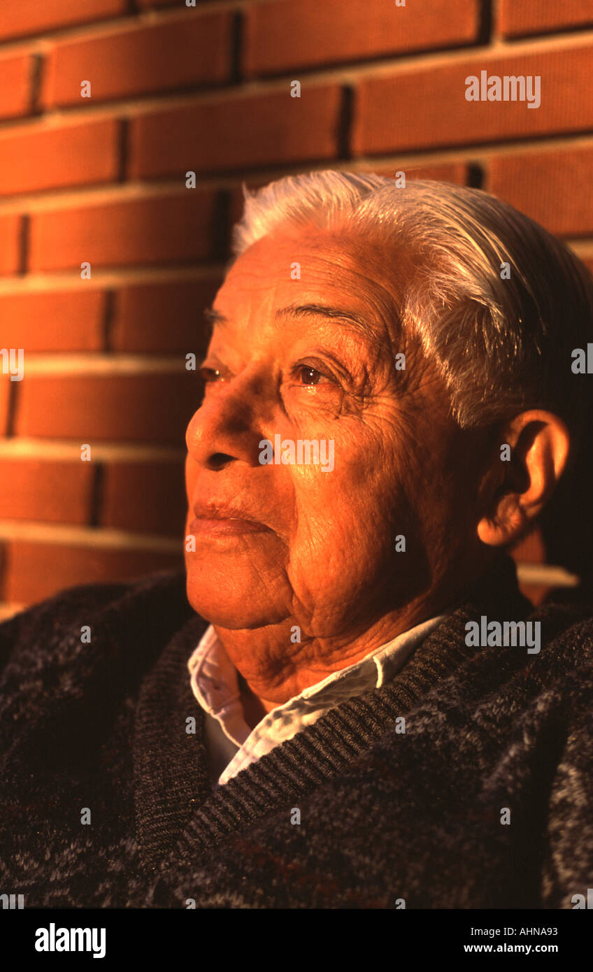 Man elderly reflecting serene calm aging wise hi-res stock photography ...