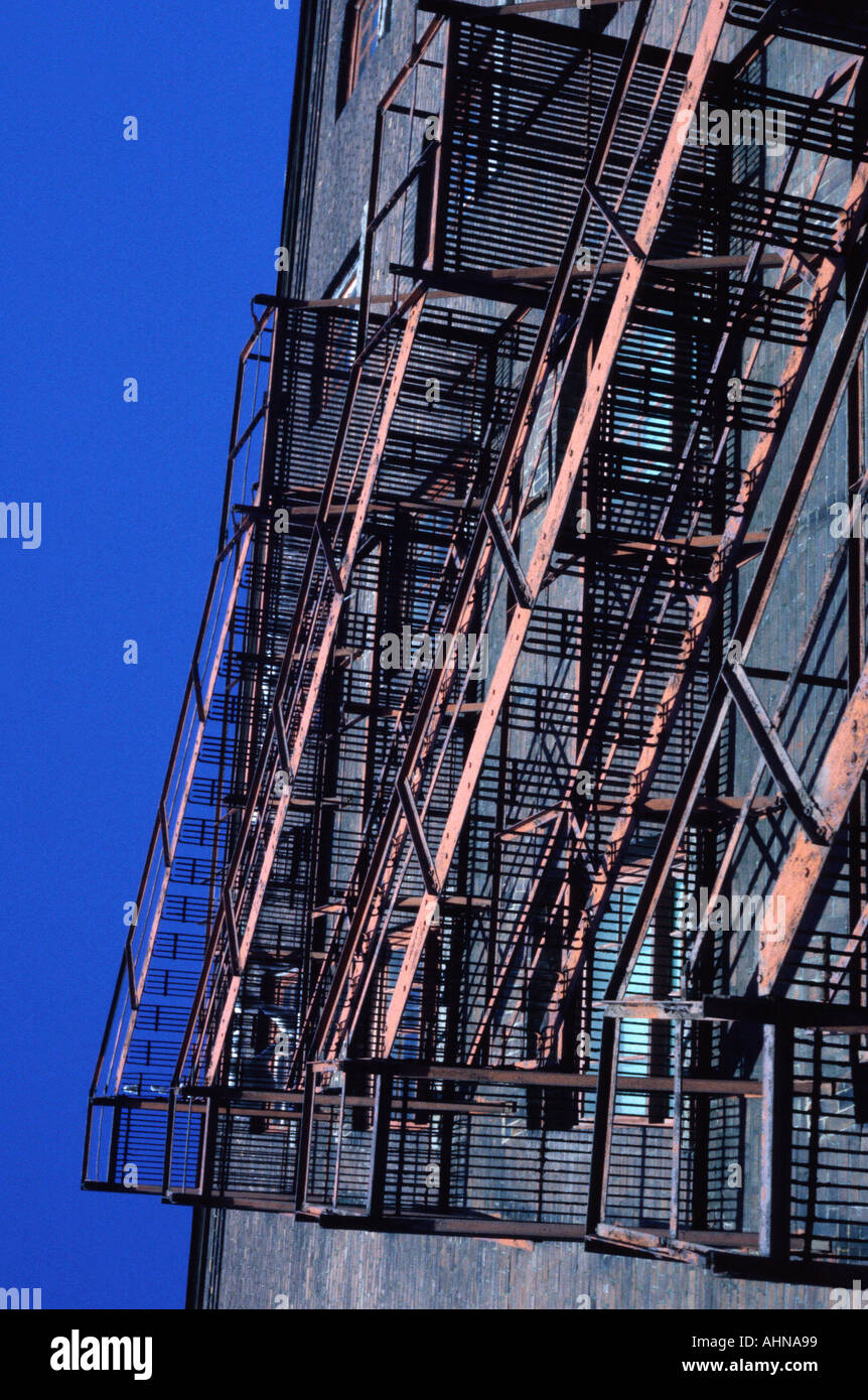 Staircase from old factory Stock Photo - Alamy