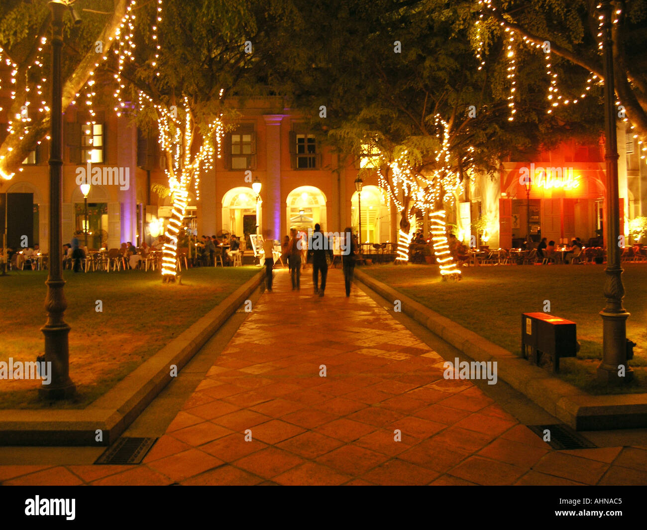 Chijmes at night restaurant complex which used to be a Convent School ...