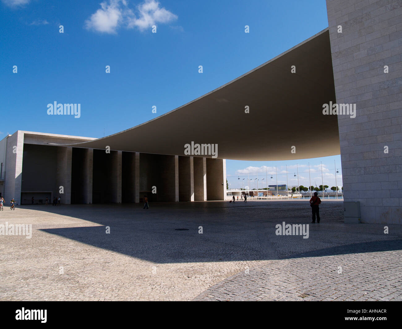 The Portugal Pavilion, with its sail like hanging concrete roof, was ...