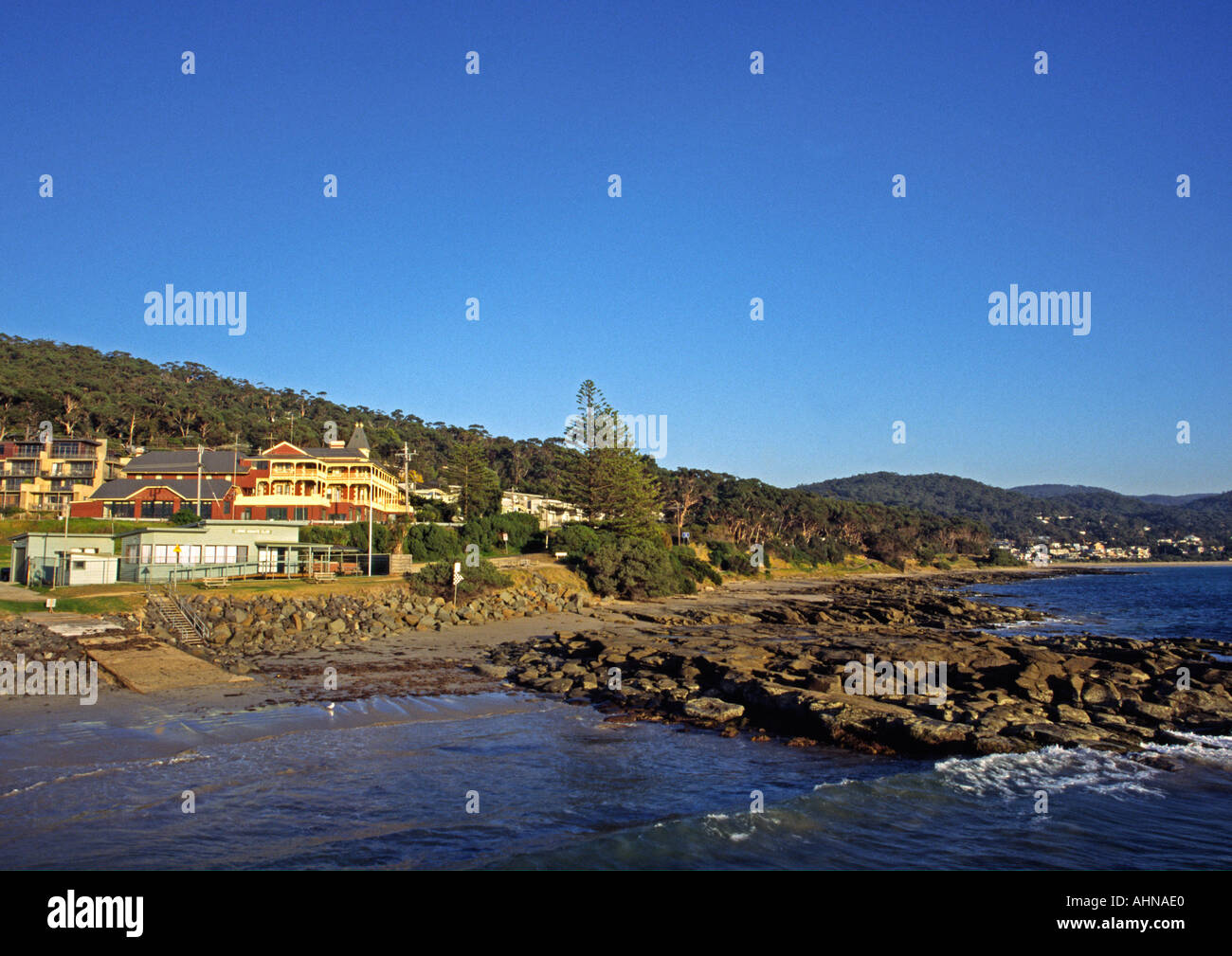 Lorne is a town along Great Ocean Road Victoria Australia known for ...