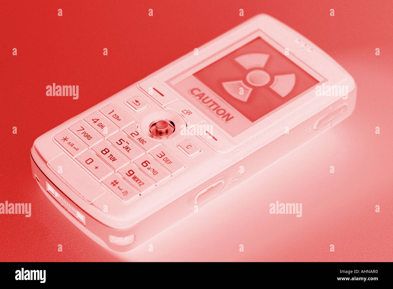 mobile radiation in red Stock Photo - Alamy