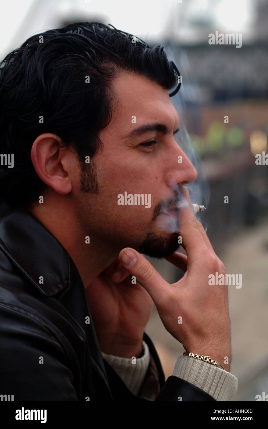 Turkish man smoking hi-res stock photography and images - Alamy