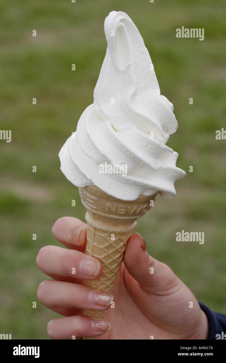Ice Cream in a cone 99 Stock Photo - Alamy