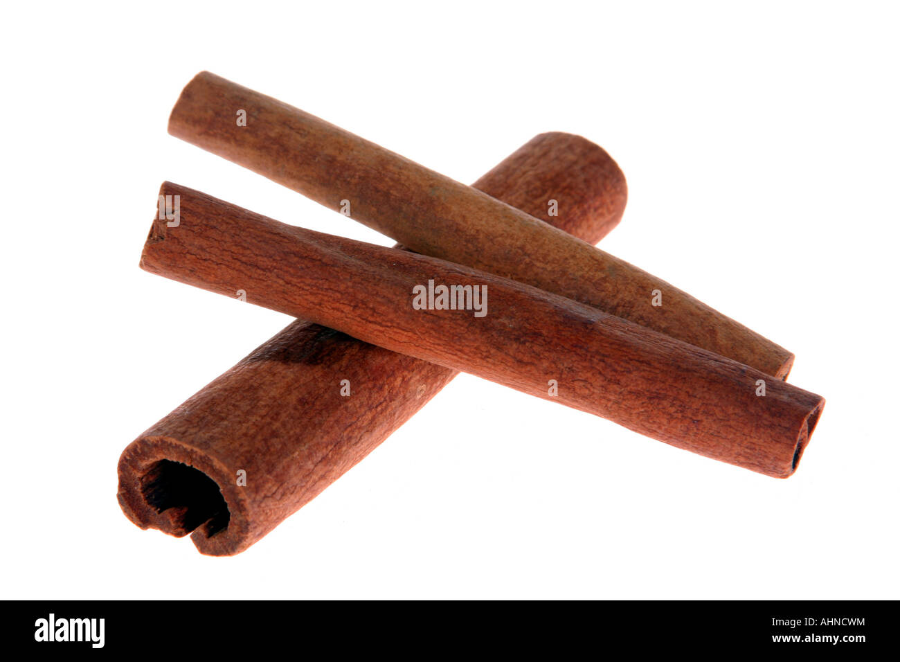 Canella spice closeup isolated on white background Stock Photo - Alamy