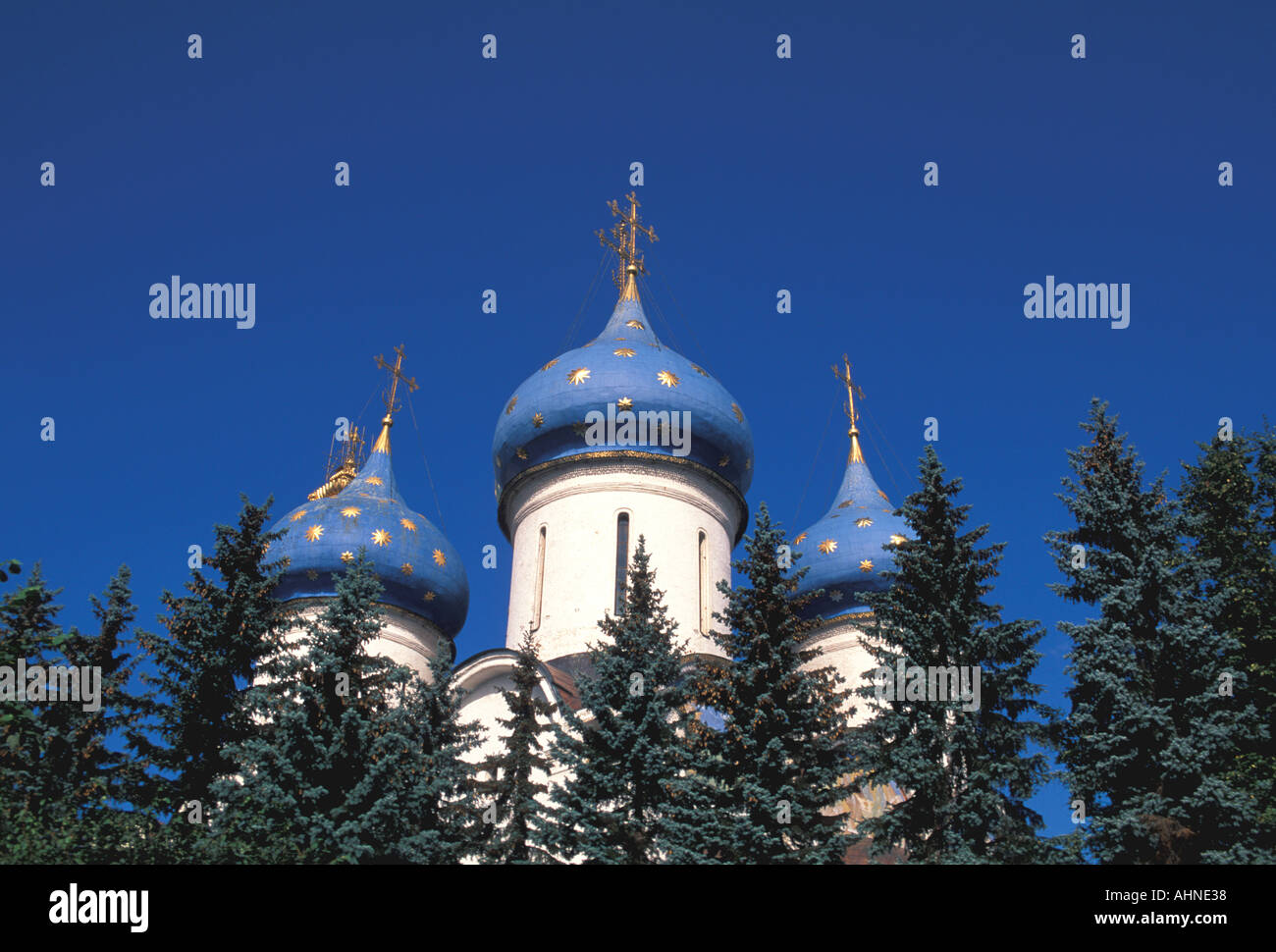 Moscow Russia Trinity Monastery of St Sergei popular tourist attraction ...