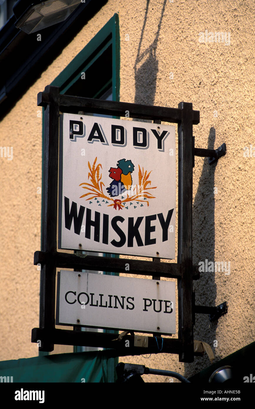 Ireland Irish Pub Paddy Whiskey Sign Stock Photo - Alamy