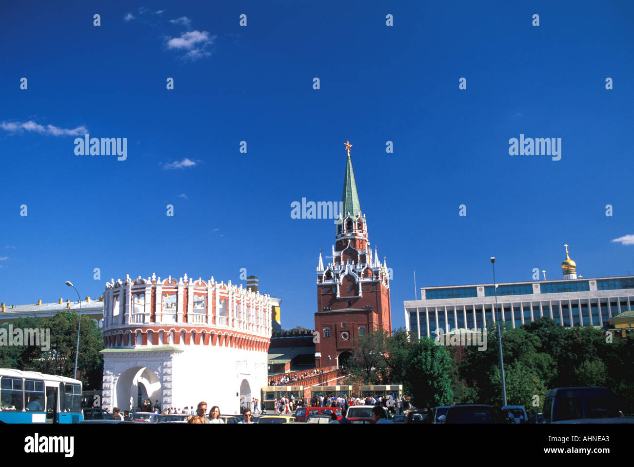Moscow Russia Kremlin Trinity Tower Gate Stock Photo - Alamy