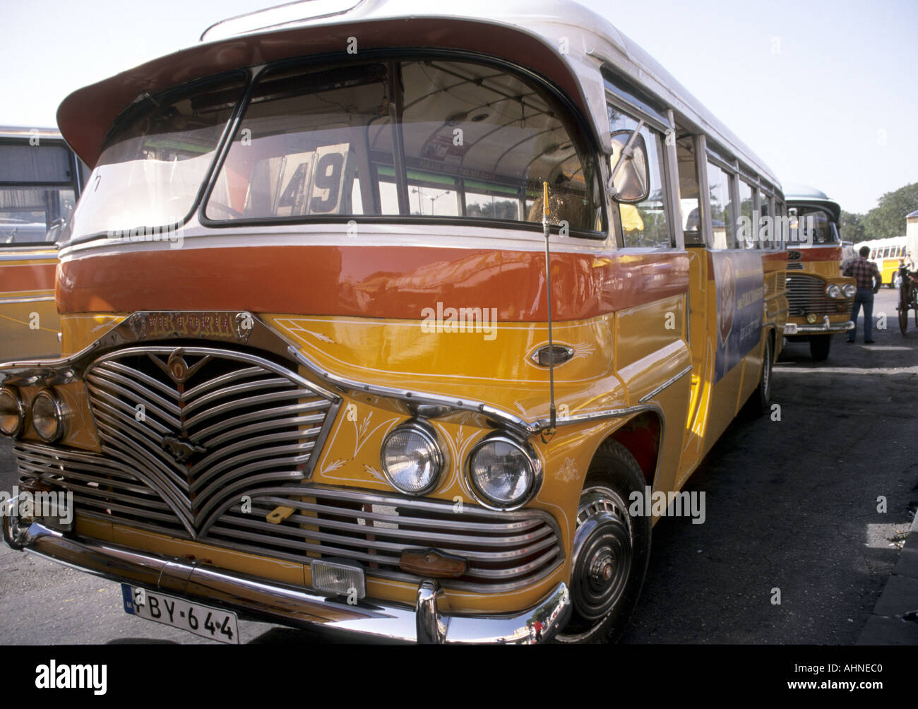 Malta oldtimer bus Stock Photo - Alamy
